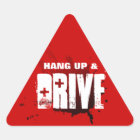 Hang Up and Drive Classic Round Sticker | Zazzle.com
