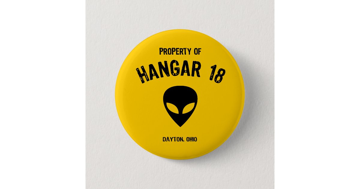 Hangar 18 pinback button | Zazzle