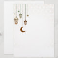 Hanging lanterns and moon Letterhead | Zazzle