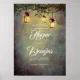 Hanging Lanterns Dreamy Wedding Welcome Sign | Zazzle