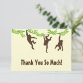 Hanging Monkey Thank You | Zazzle