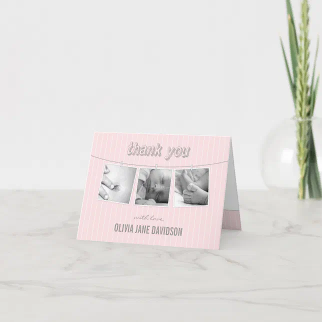 Hanging Pictures Thank You Card | Zazzle
