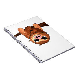Hanging sloth notebook | Zazzle