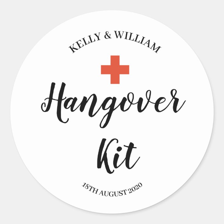 Hangover Kit Sticker | Zazzle