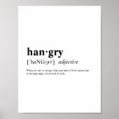 Hangry Poster | Zazzle