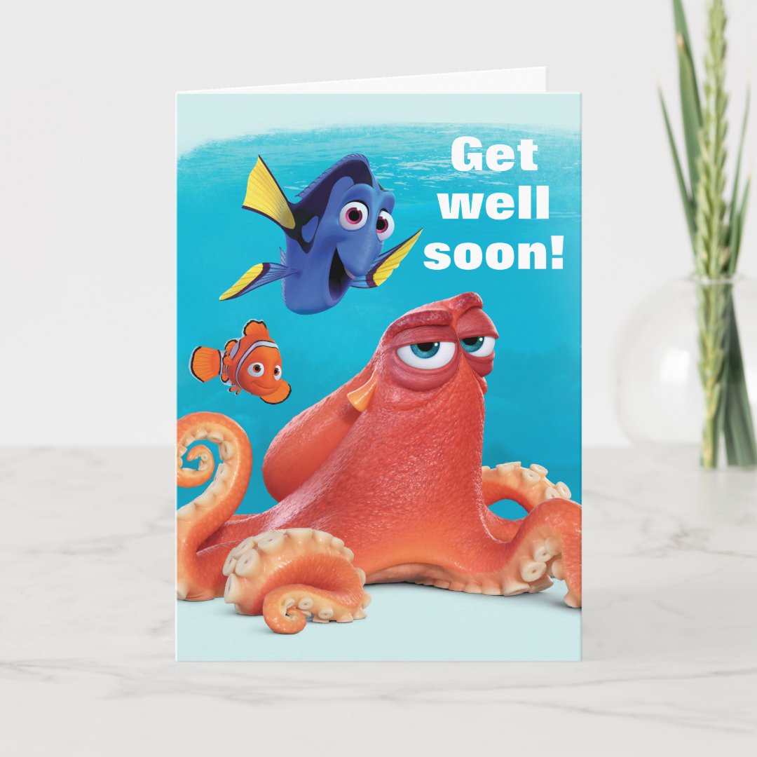 Hank, Dory & Nemo | Get Well Soon Card | Zazzle