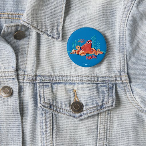 Hank | Fun Under the Sea Pinback Button | Zazzle