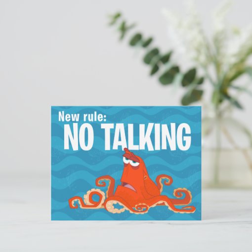 Hank | New Rule...No Talking Postcard | Zazzle