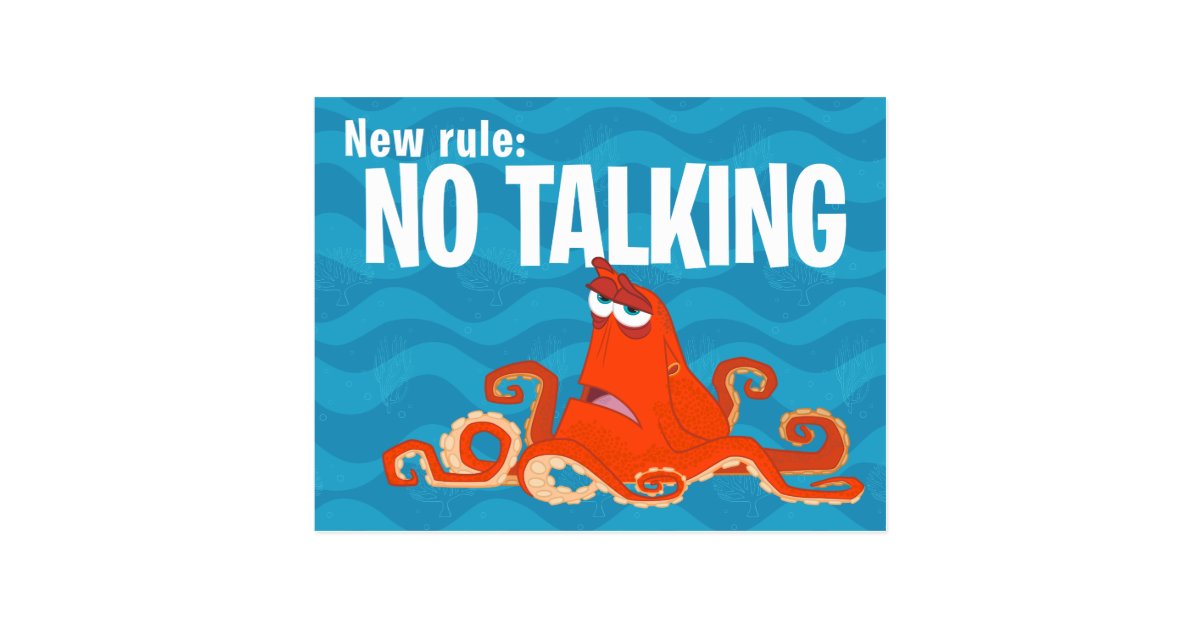 Hank | New Rule...No Talking Postcard | Zazzle.com