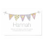 Hannah girls name and meaning bunting poster | Zazzle