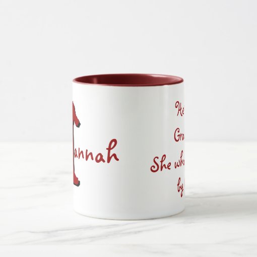 Hannah Meaning and Name Origin Mug | Zazzle