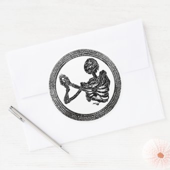 Hannibal Church Floor Skeleton Sticker | Zazzle