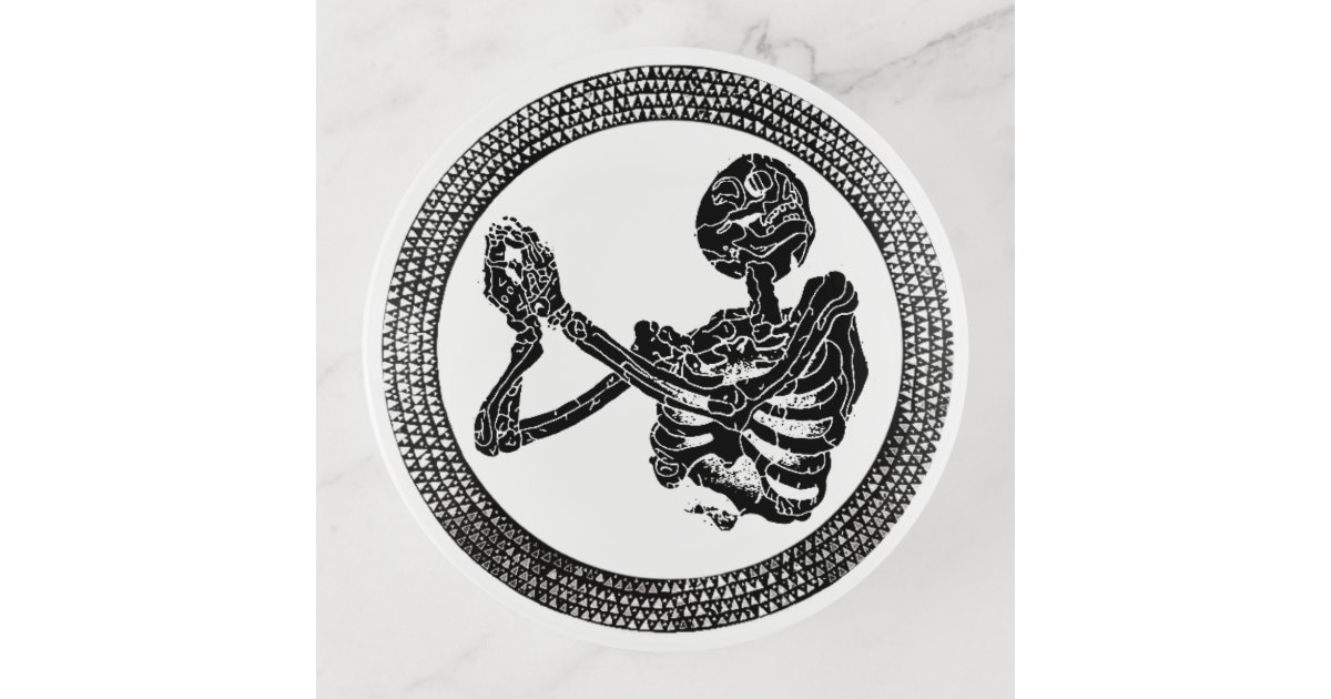 Hannibal Church Floor Skeleton Trinket Tray | Zazzle