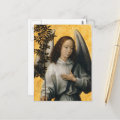 Hans Memling- Angel Holding an Olive Branch Postcard | Zazzle