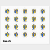 HANSEN FAMILY CREST - HANSEN COAT OF ARMS CLASSIC ROUND STICKER | Zazzle
