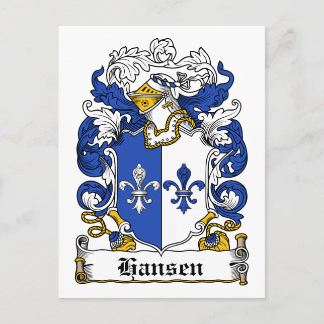 Hansen Family Crest Postcard | Zazzle