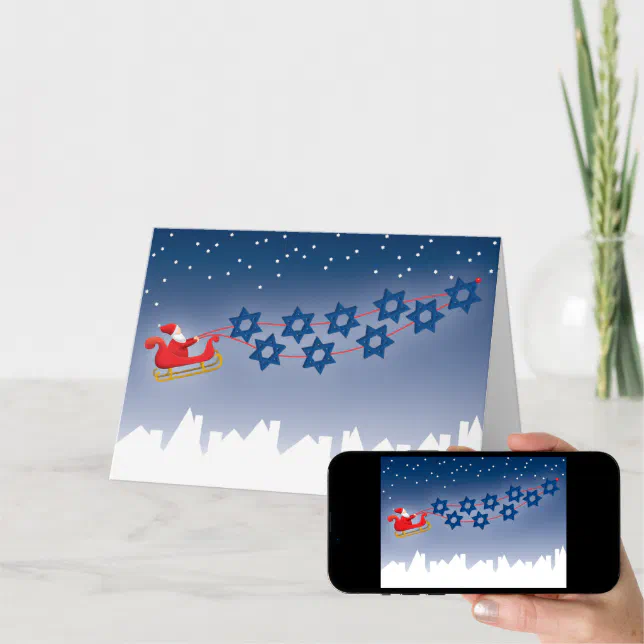 Hanukkah and Christmas Card | Zazzle