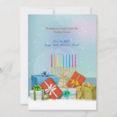 Hanukkah and Christmas Holiday Card | Zazzle