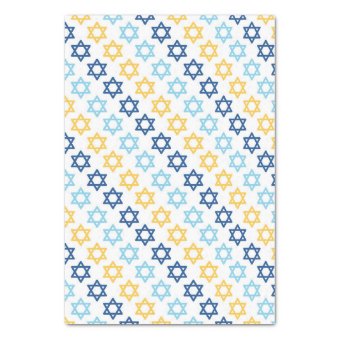 Hanukkah Diagonal Star of David Tissue Paper | Zazzle