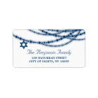 Hanukkah Lights Sparkles Holiday Return Address Label | Zazzle.com