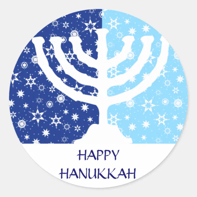 Hanukkah Menorah Sticker | Zazzle