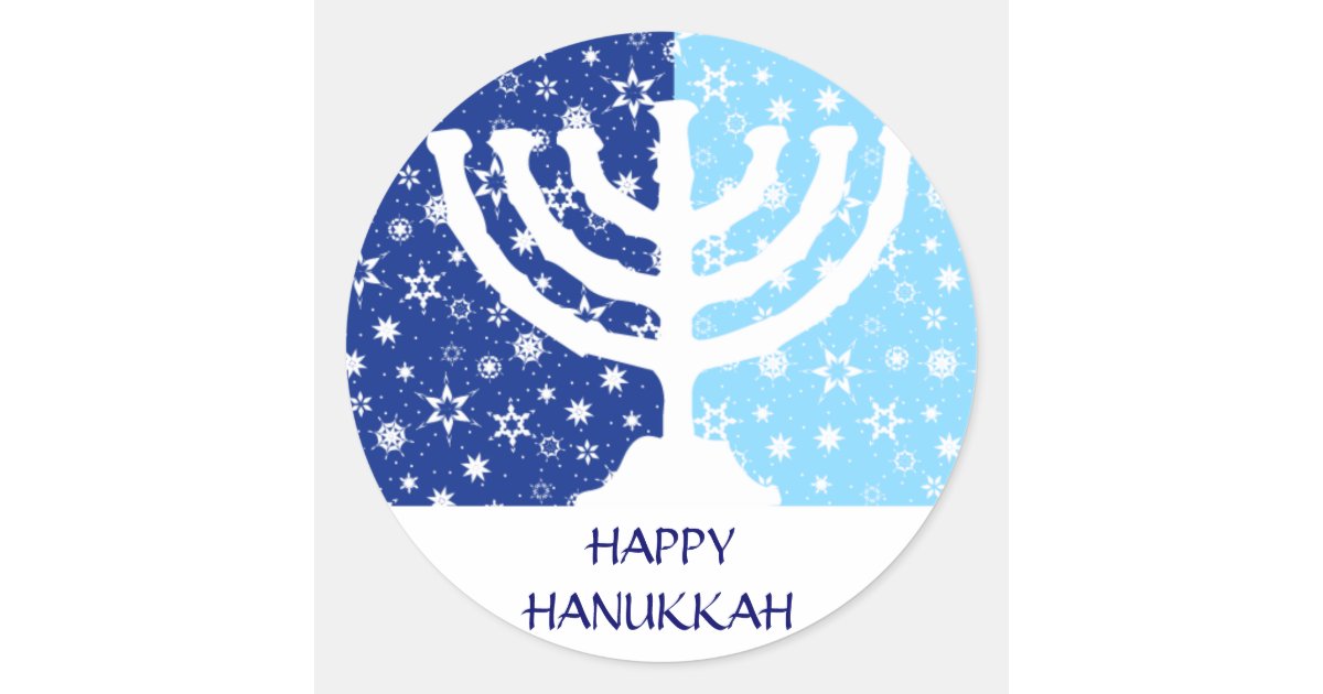 Hanukkah Menorah Sticker | Zazzle