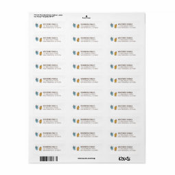 Hanukkah Modern Simple Dreidel Shipping Address Label | Zazzle