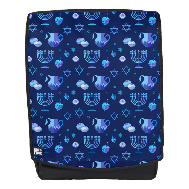 Hanukkiah Happy Hanukkah Jewish Holiday Menorah Backpack | Zazzle