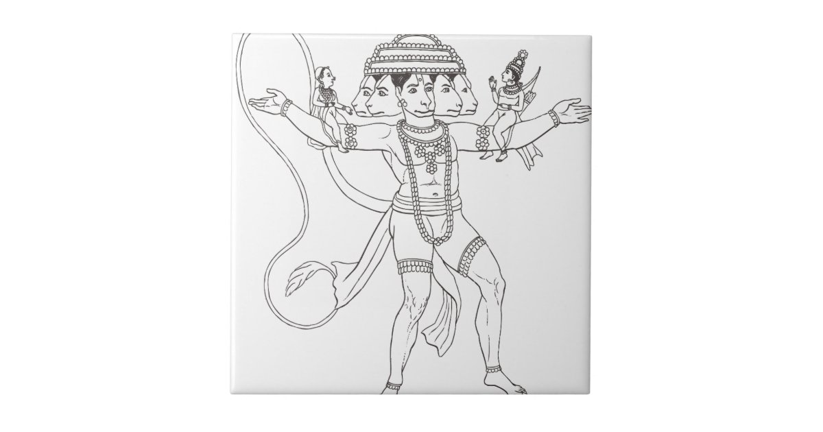 Hanuman Tile | Zazzle