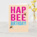 HapBEE Birthday (Happy Birthday) Card | Zazzle