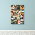 Haphazardly Overlapping Photos Collage Template Canvas Print | Zazzle