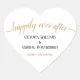 Happily Ever After Modern Gold Script Wedding Heart Sticker | Zazzle