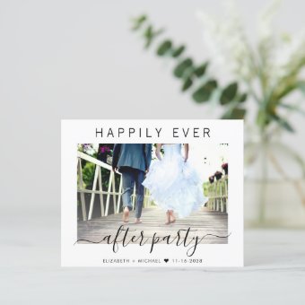 Happily Ever After Party Photo QR Code Wedding | Zazzle