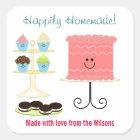 Happily Homemade Baking Sticker | Zazzle.com