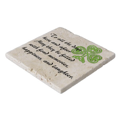 Happiness and Laughter Poem Gift Stone Trivet | Zazzle