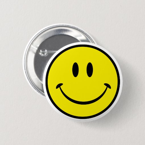 Happiness Face Pinback Button | Zazzle