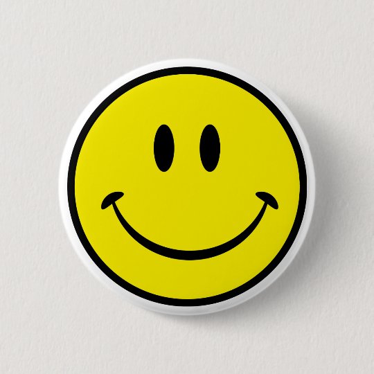 Happiness Face Pinback Button | Zazzle.com