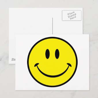 Happiness Face Postcard | Zazzle