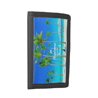 Happiness is at the Beach Trifold Wallet | Zazzle
