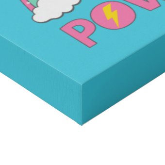 Happiness is Power Rainbow Faux Canvas Print | Zazzle