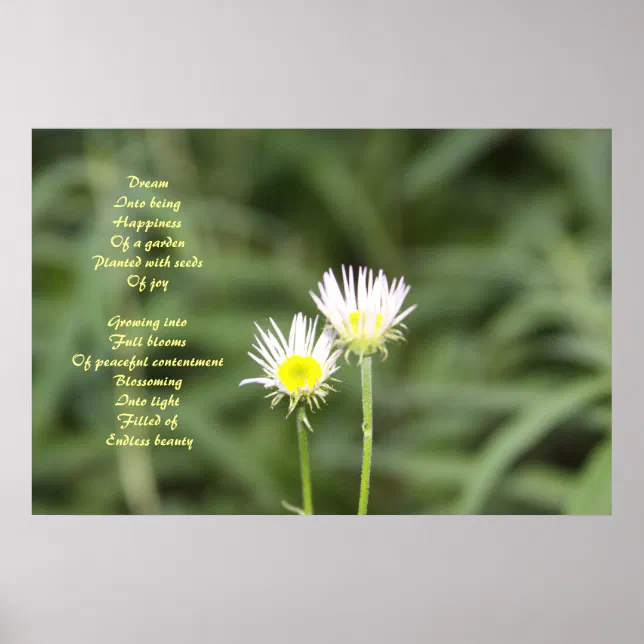 Happiness poem poster | Zazzle