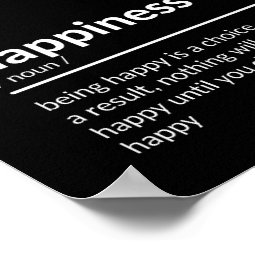 Happiness Quote Poster | Zazzle