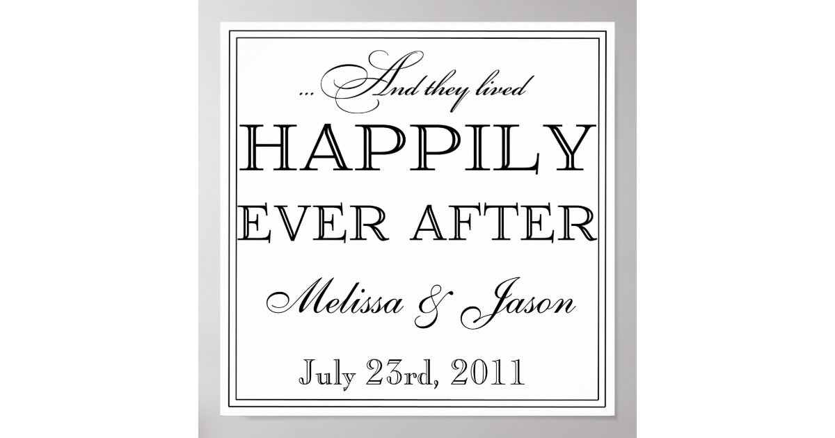 Happliy Ever After Poster | Zazzle