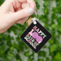 Happy 100 Days Of School Disco Ball Groovy Retro Keychain | Zazzle