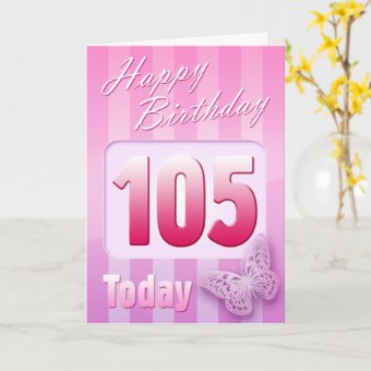Happy 105th Birthday Grand Mother Great-Aunt Mom Card | Zazzle