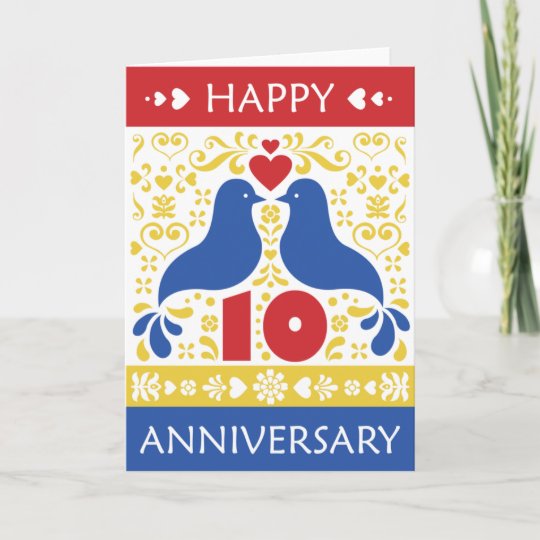 Happy 10th Anniversary Card | Zazzle.com