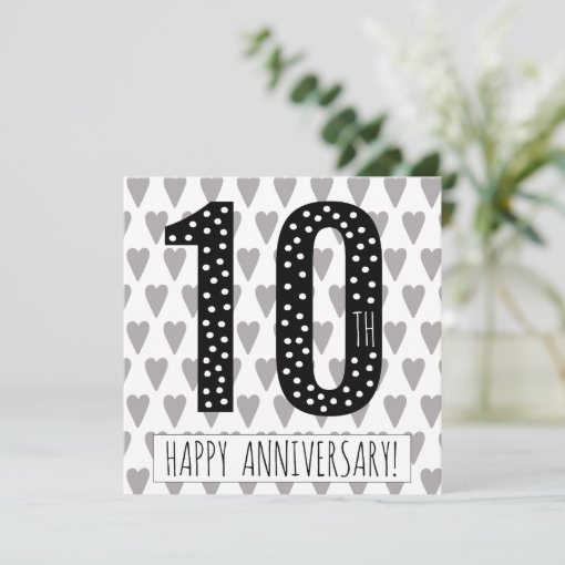 Happy 10th Anniversary! - Greeting Card | Zazzle