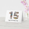 Happy 15th Birthday Number 15 Custom Photo Collage Card | Zazzle