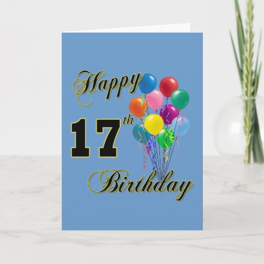17th Birthday Cards | Zazzle