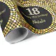Happy 18th Birthday Black and Gold Glitter Wrapping Paper | Zazzle